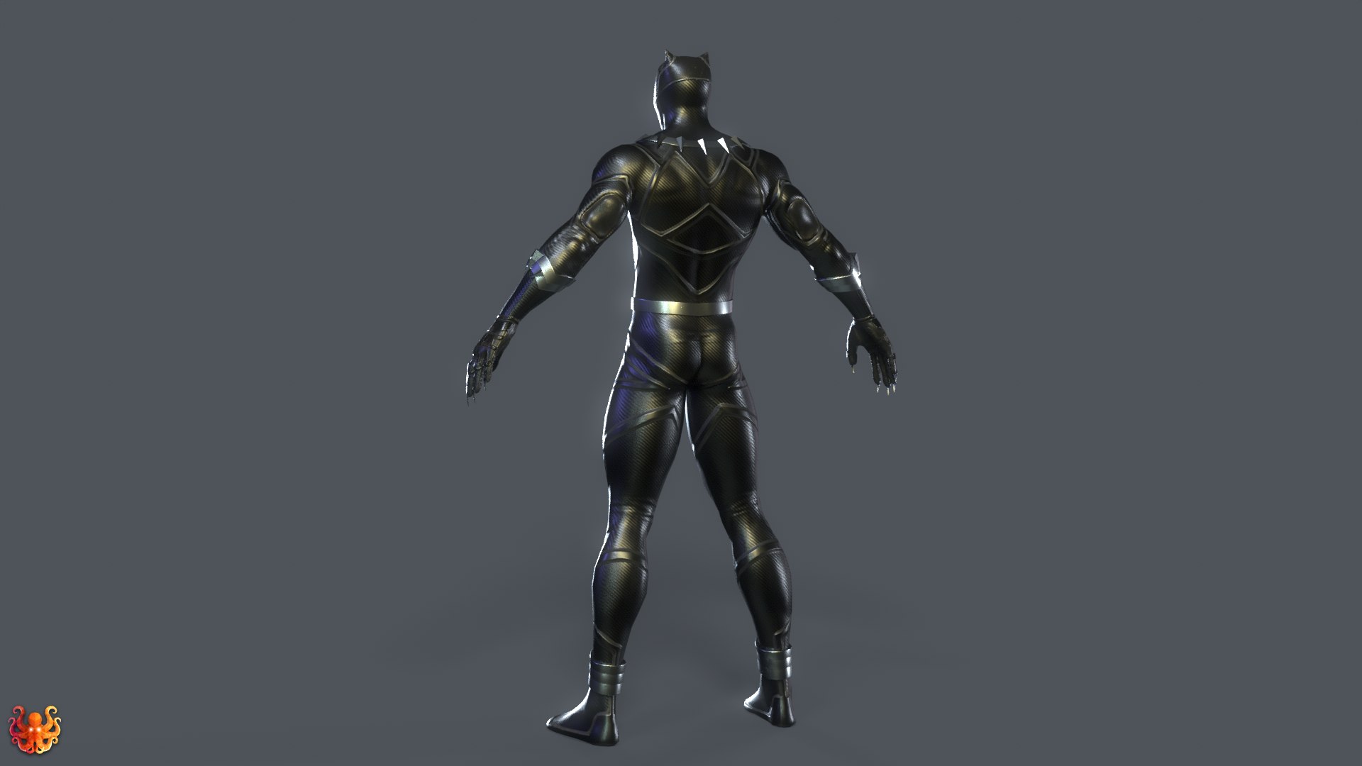 3D Model Black Panther Rig - TurboSquid 2274753