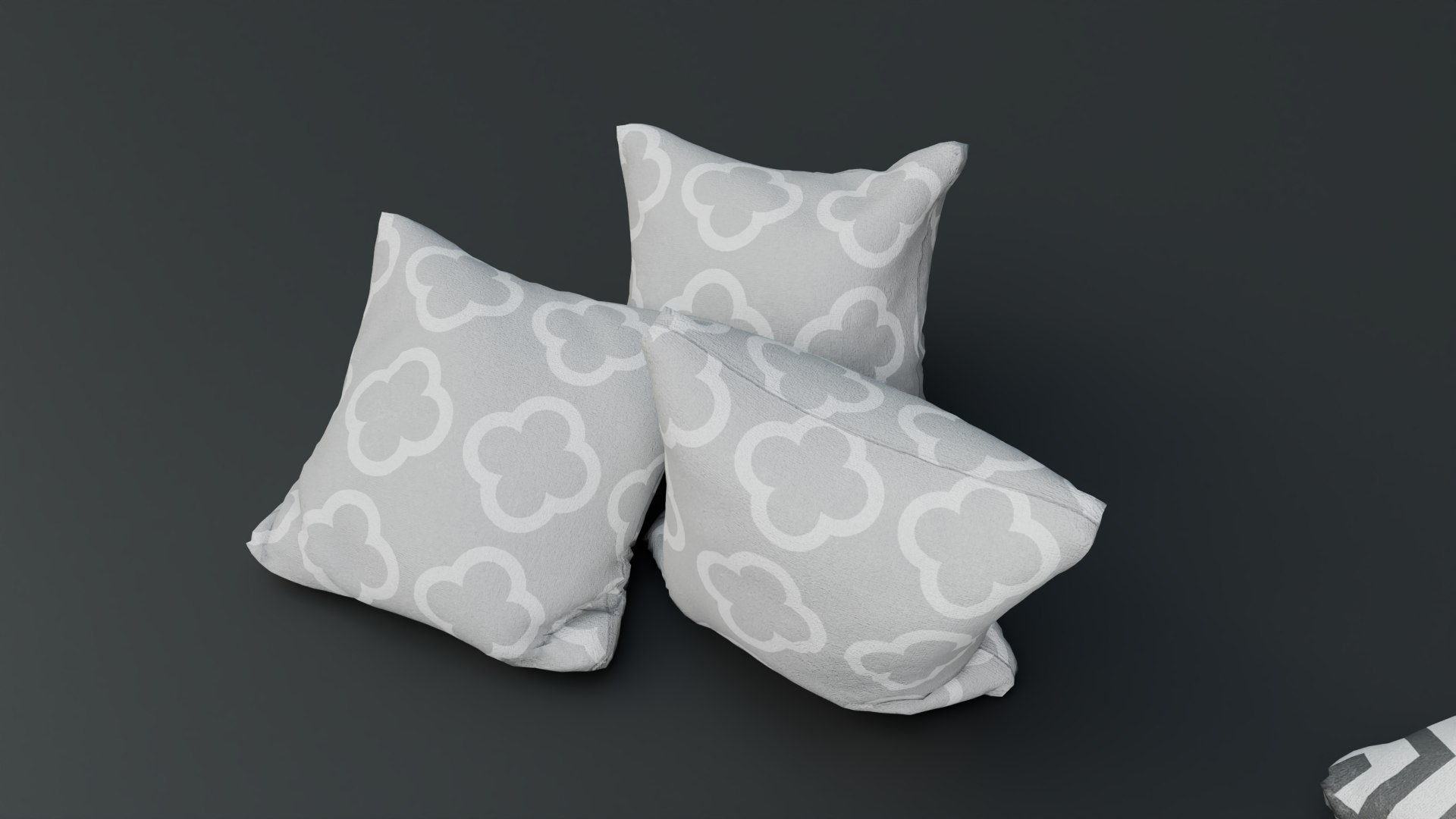 3D Pillows With 4K Textures Model - TurboSquid 2244306