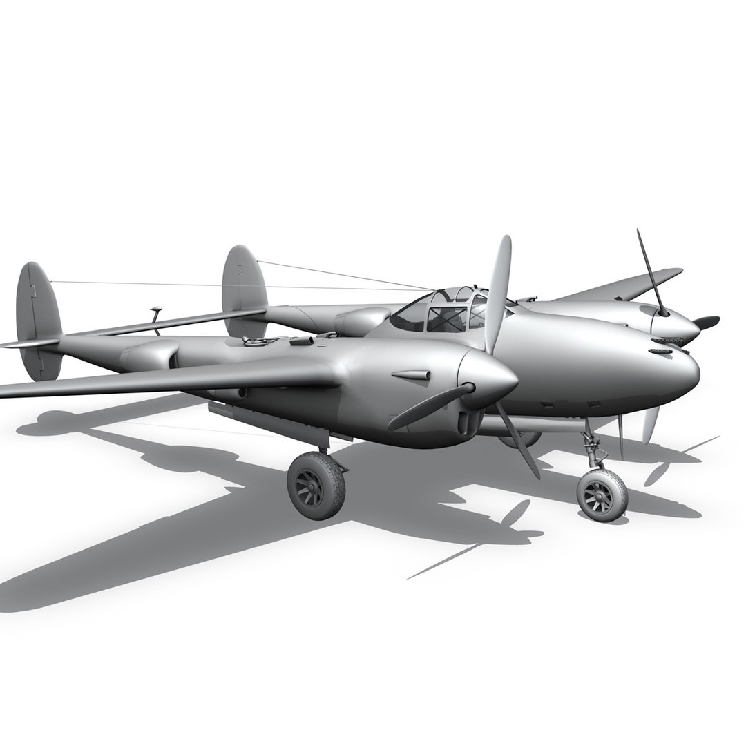 3d lockheed lightning - hazel