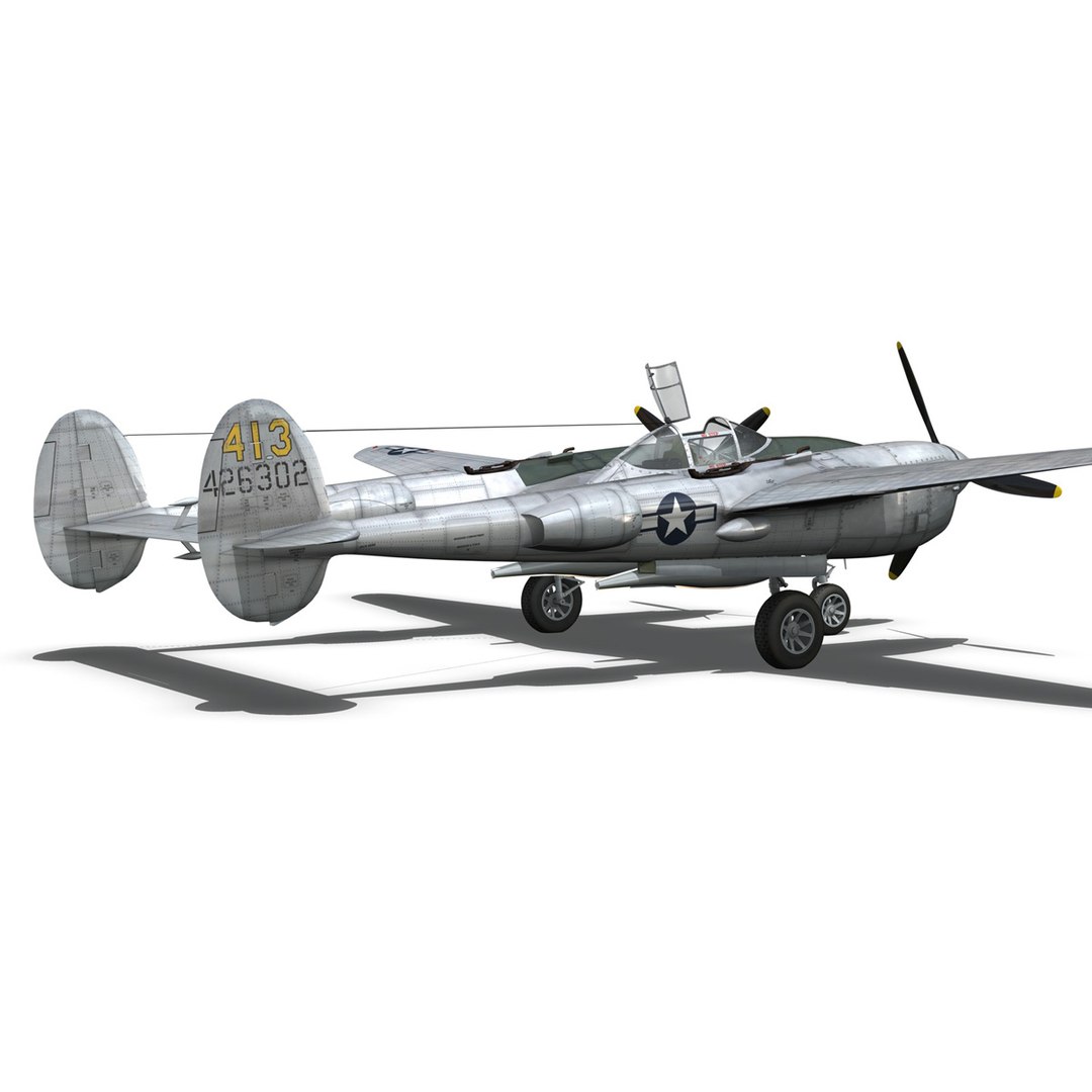 3d lockheed lightning - hazel