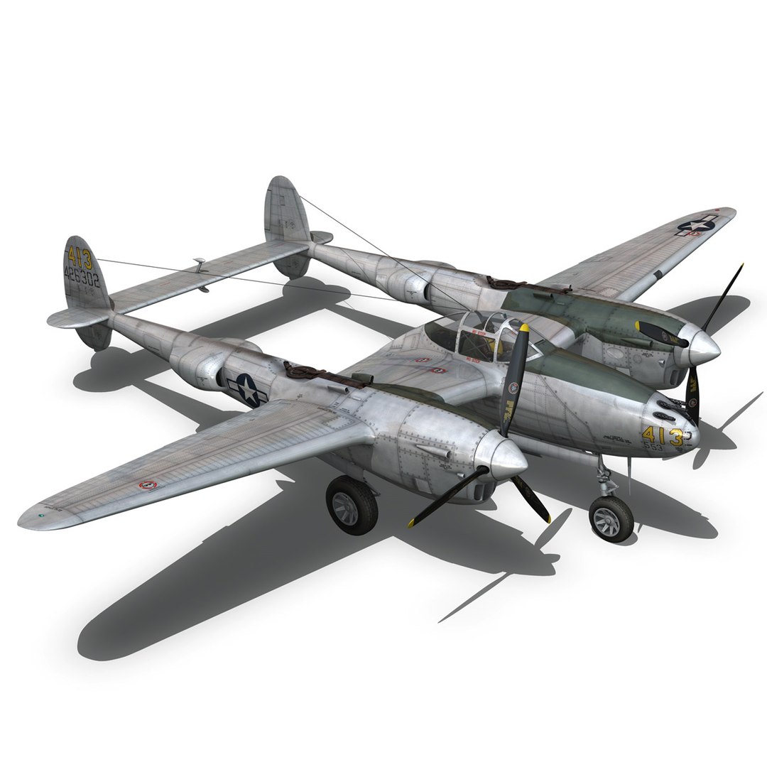 3d lockheed lightning - hazel