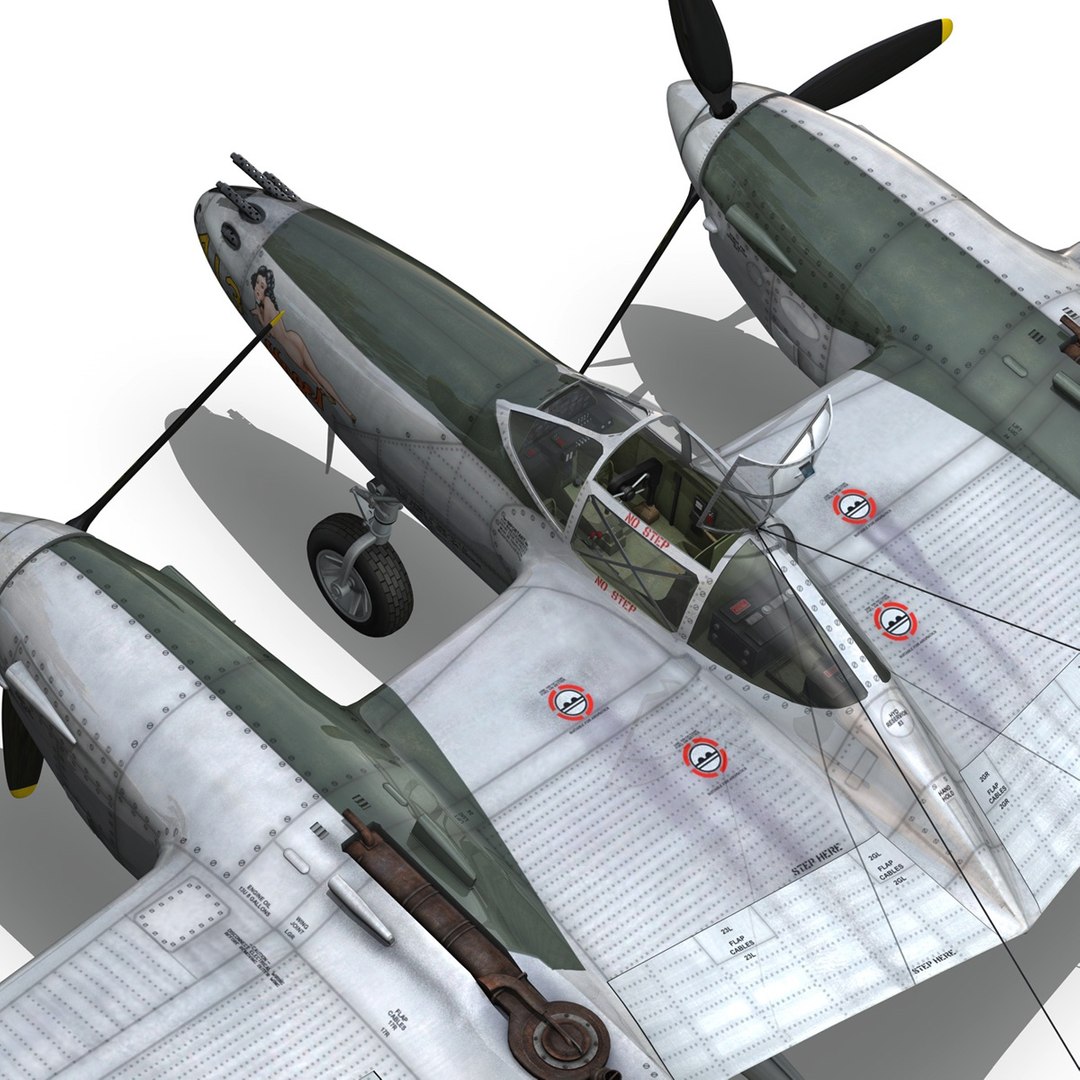 3d lockheed lightning - hazel