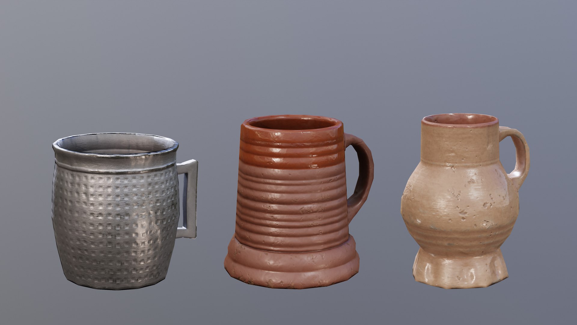 Medieval Cups 3D Model - TurboSquid 2248414