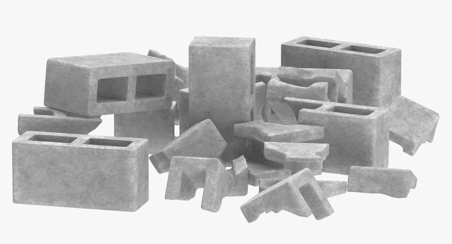stack of cinder blocks
