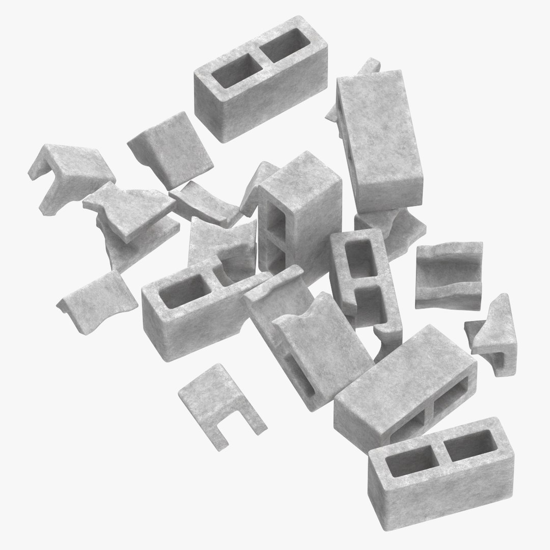 stack of cinder blocks