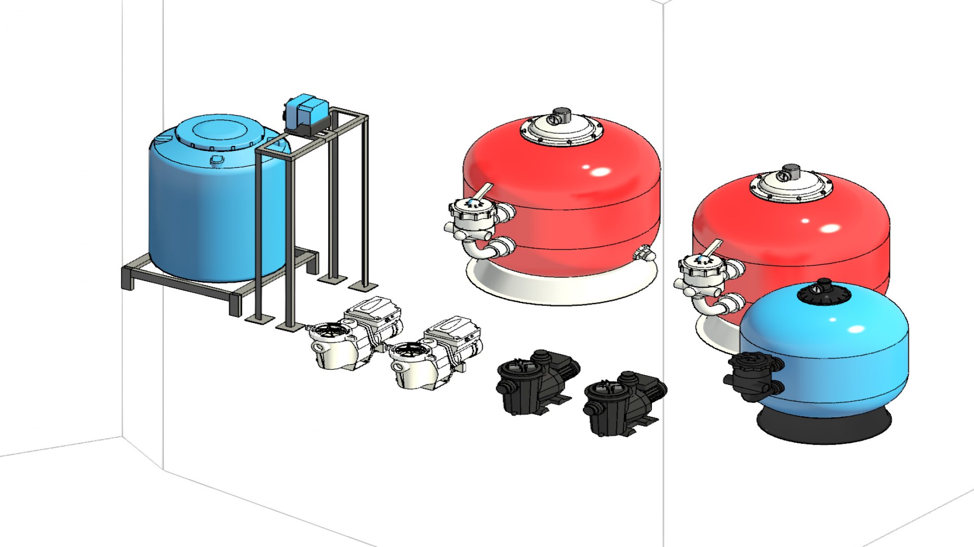 Pool Pumps - Astralpool Pentair 3D - TurboSquid 1921869
