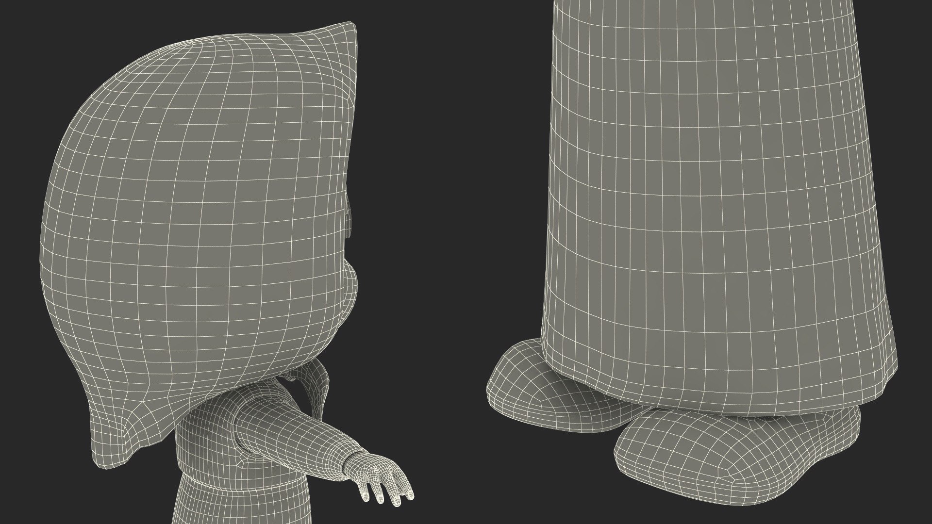 3D Masha Cartoon Character T-Pose Model - TurboSquid 2119184