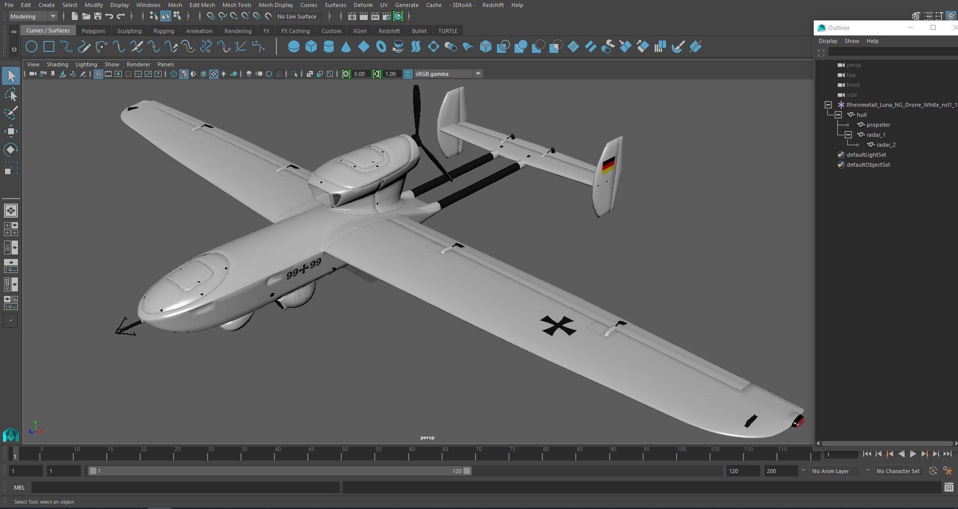 3D Rheinmetall Luna NG Drone White - TurboSquid 2153004