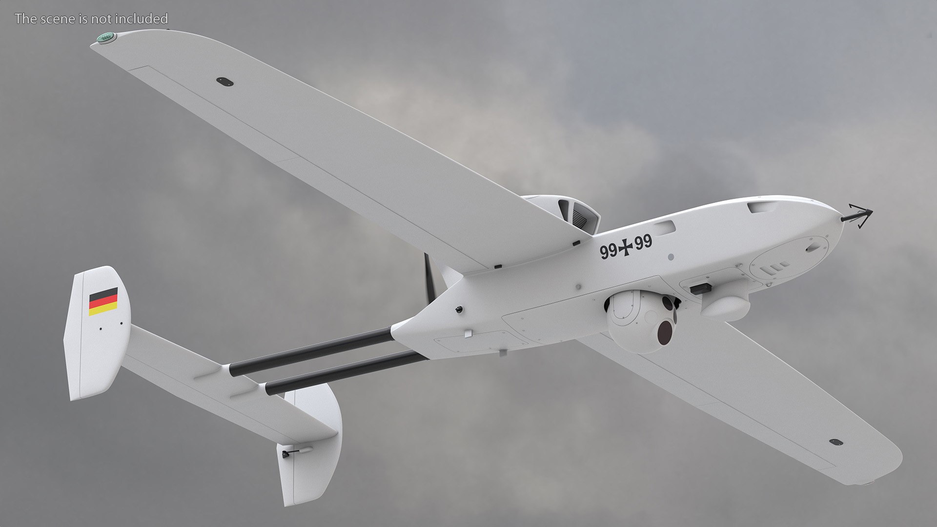 3D Rheinmetall Luna NG Drone White - TurboSquid 2153004