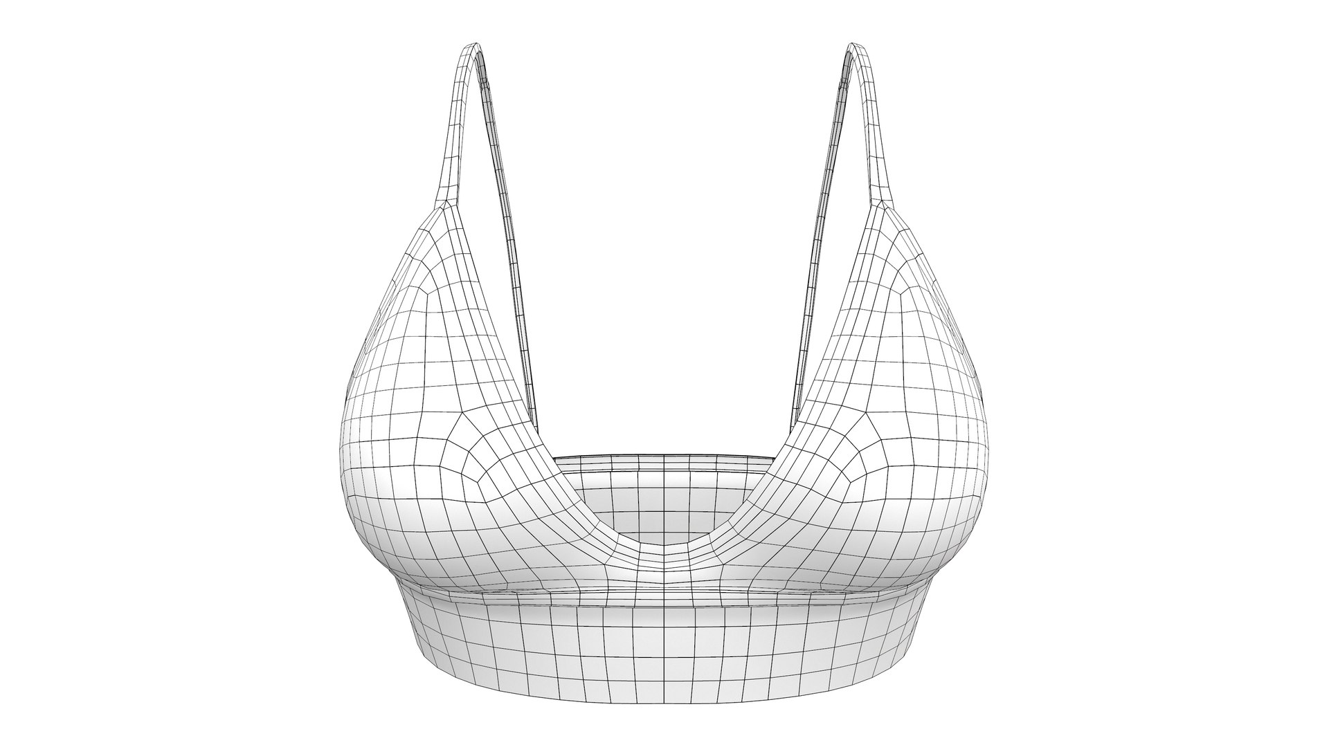 3D Red Lace Bralet Top - TurboSquid 1994550