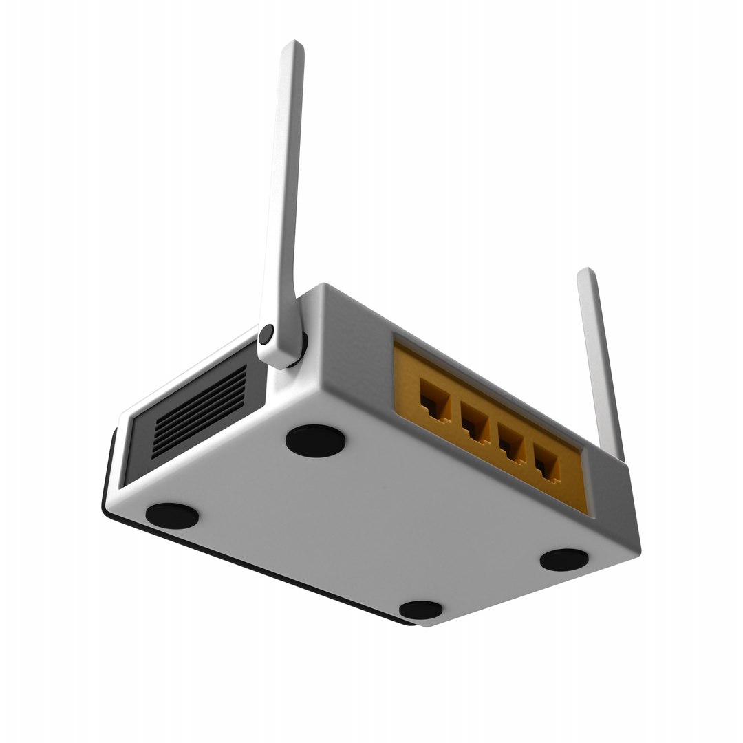 Cartoon Wireless Router 3D Model - TurboSquid 2331753