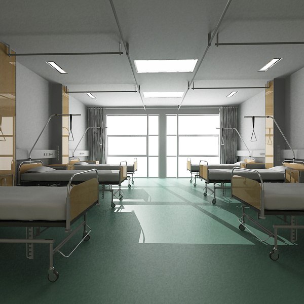 medical recovery room 3d model