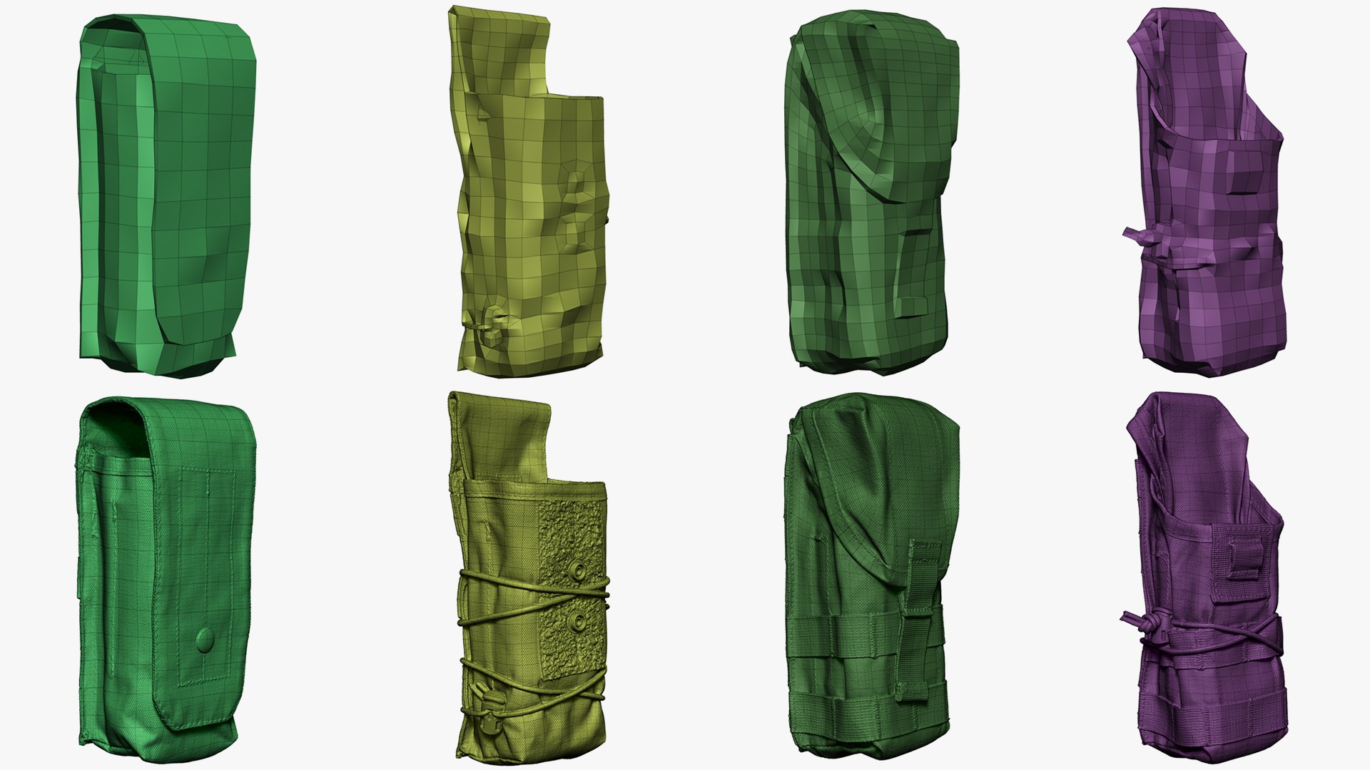 3D Model Tactical Magazine Pouches - TurboSquid 2505925