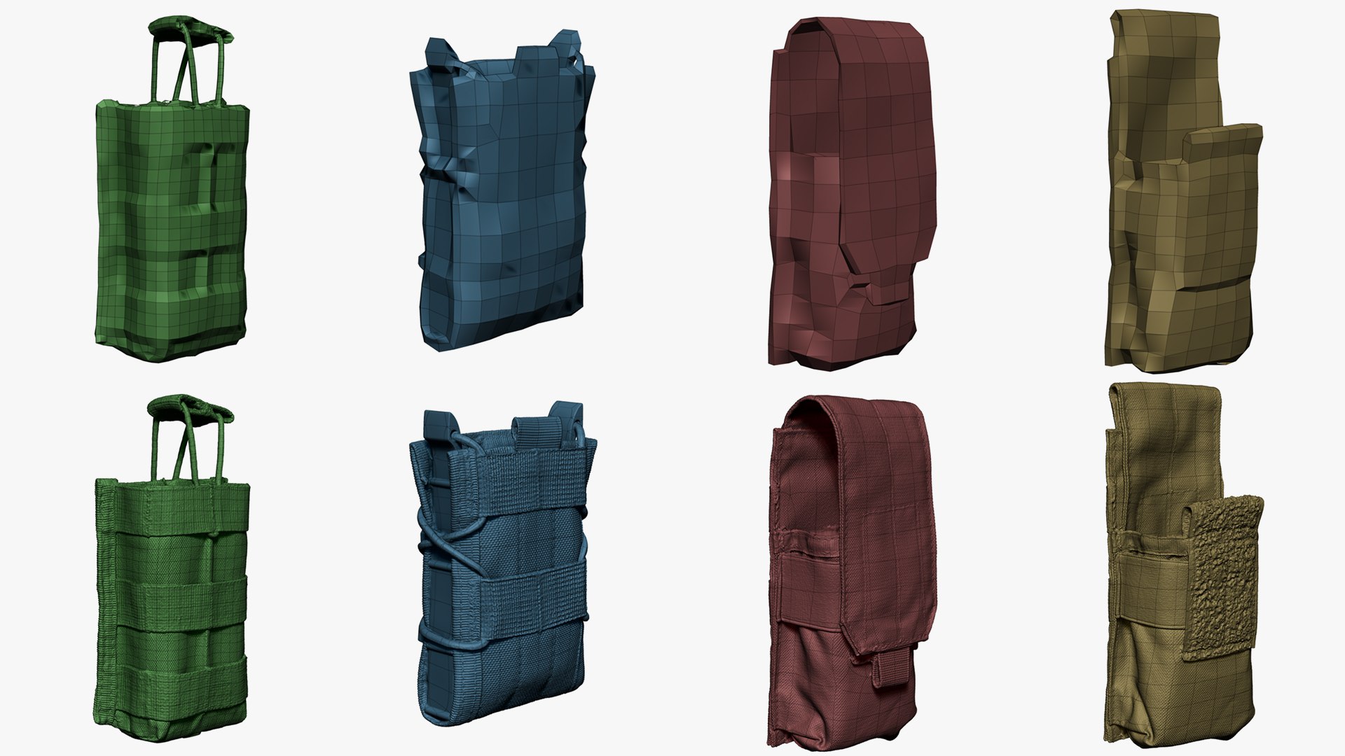 3D Model Tactical Magazine Pouches - TurboSquid 2505925