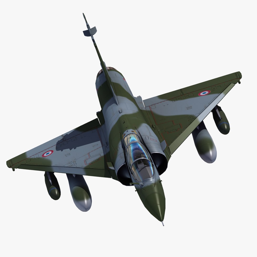 Mirage2000d Strike Aircraft 3d Model
