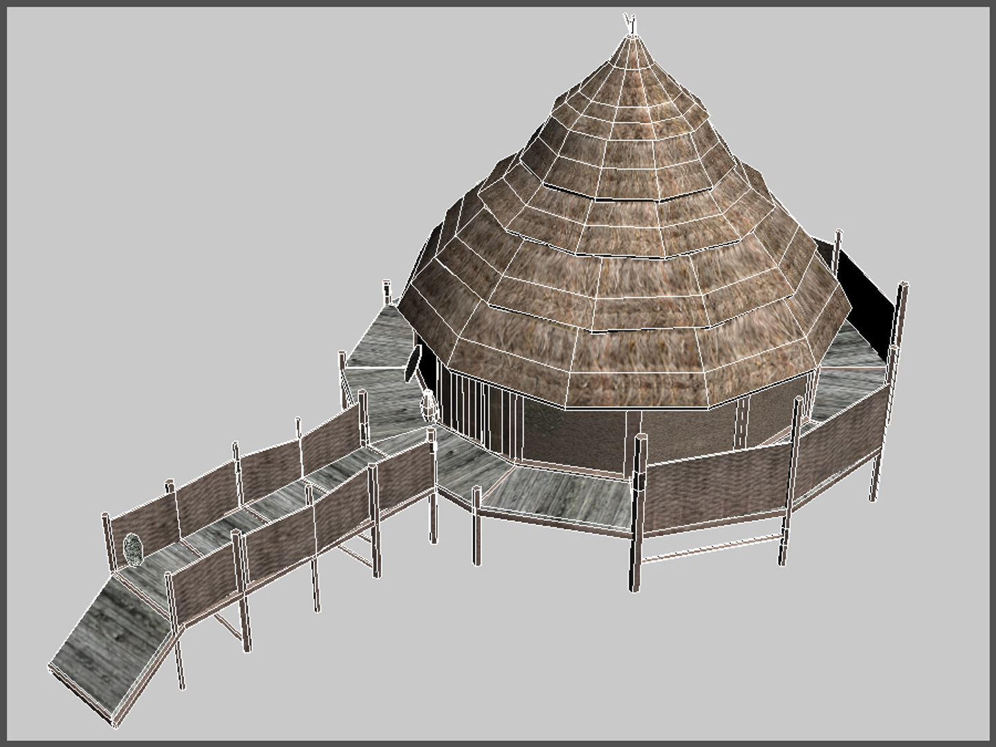 celtic chief roundhouse 3d max