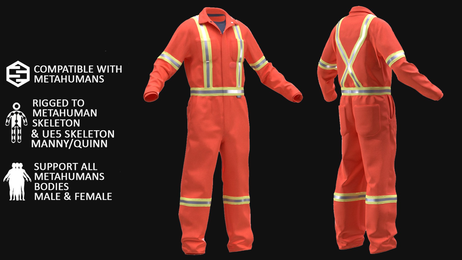 3D Mining Suit 96 - All MH Bodies UE5 Skeletons - Rigged Model ...