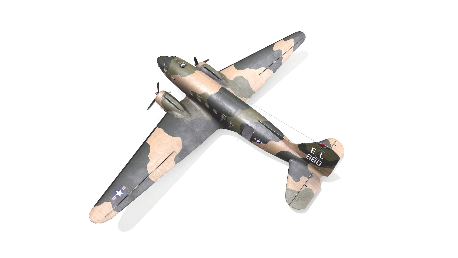 Douglas AC-47 Spooky Gunship Low-poly PBR 3D - TurboSquid 2040195