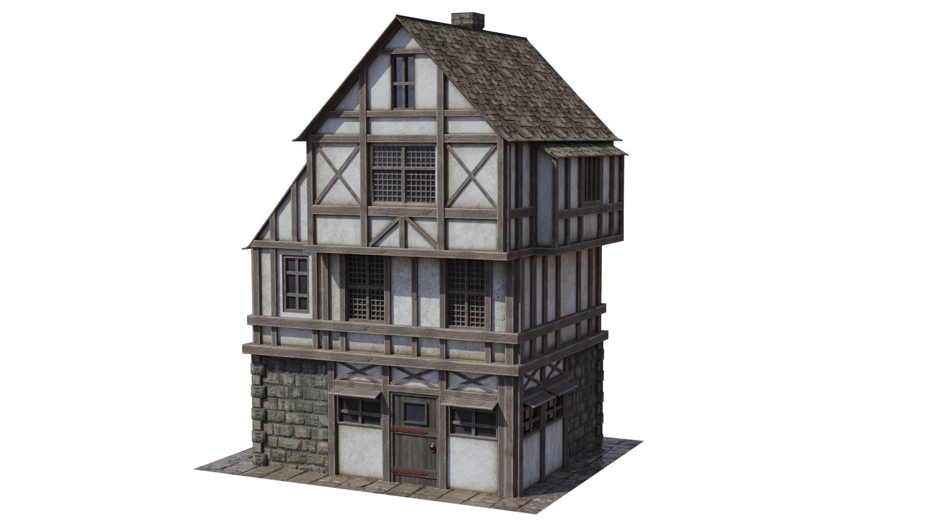 3D Medieval House Village 1 3D Model - TurboSquid 2033853