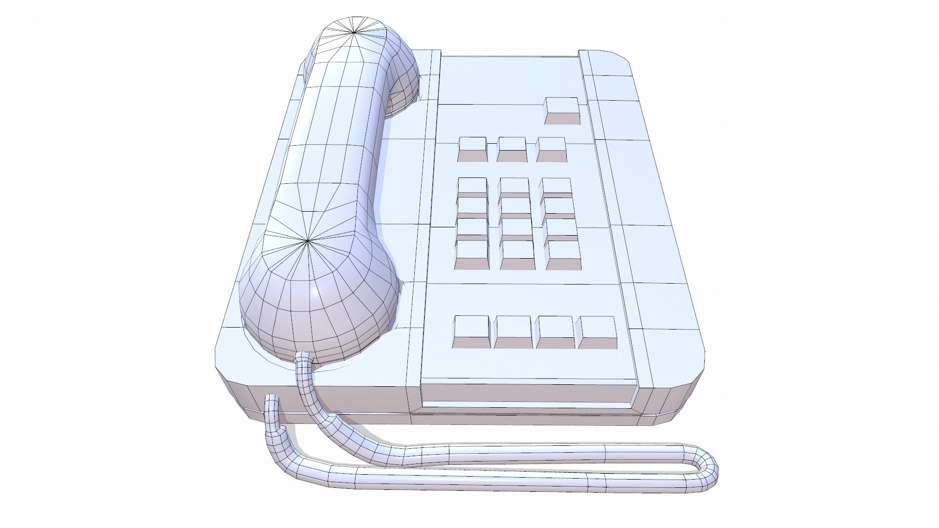 3D Land Line Phone Model - TurboSquid 2308302