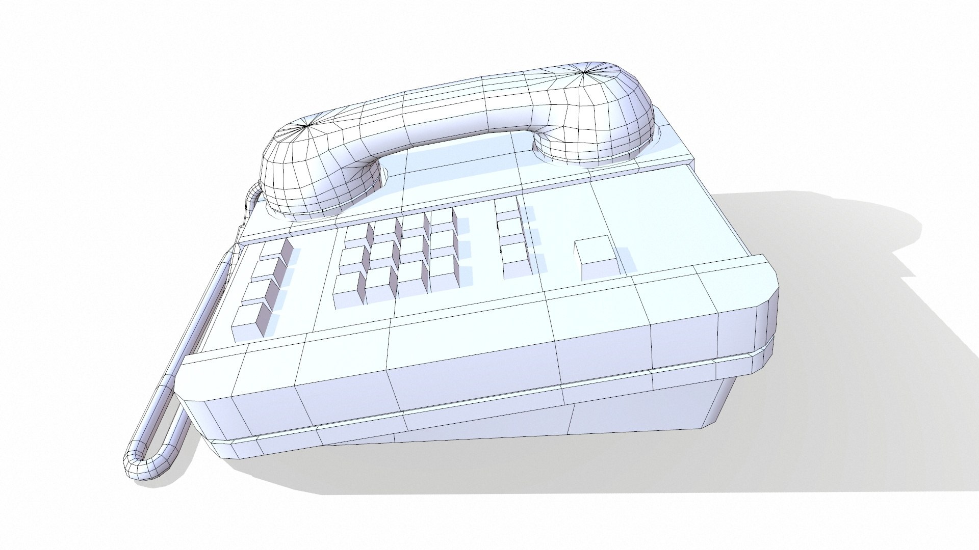 3D Land Line Phone Model - TurboSquid 2308302