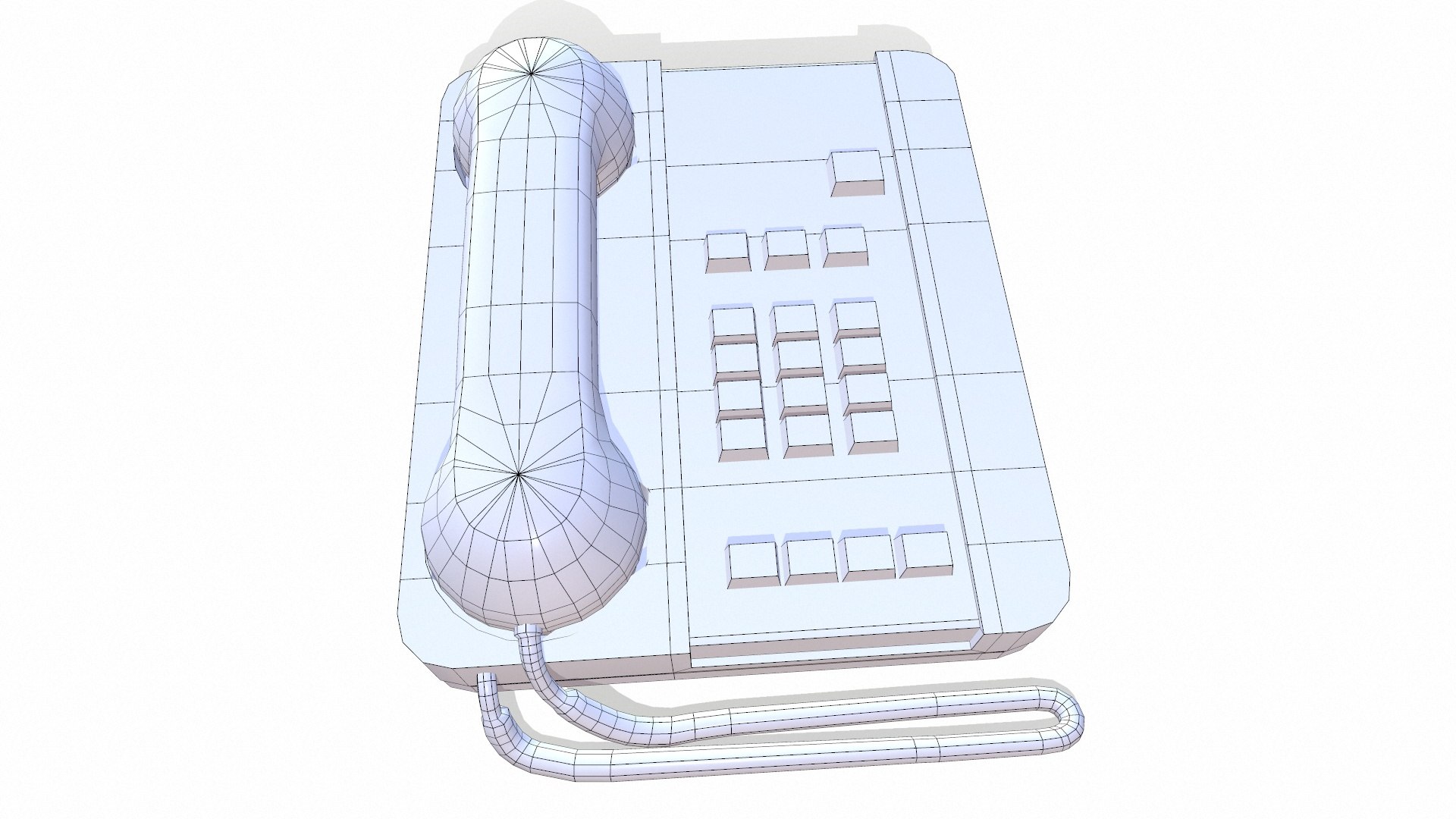 3D Land Line Phone Model - TurboSquid 2308302