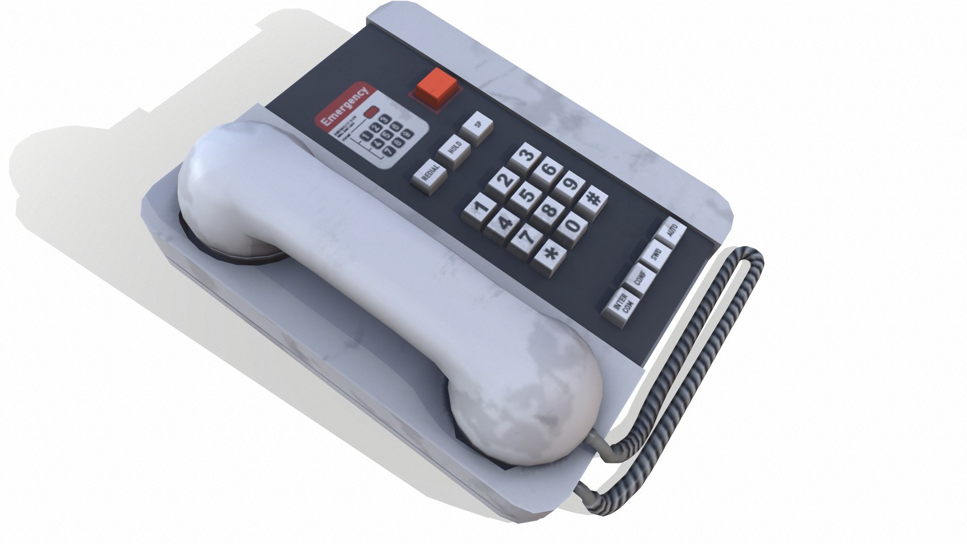 3D Land Line Phone Model - TurboSquid 2308302