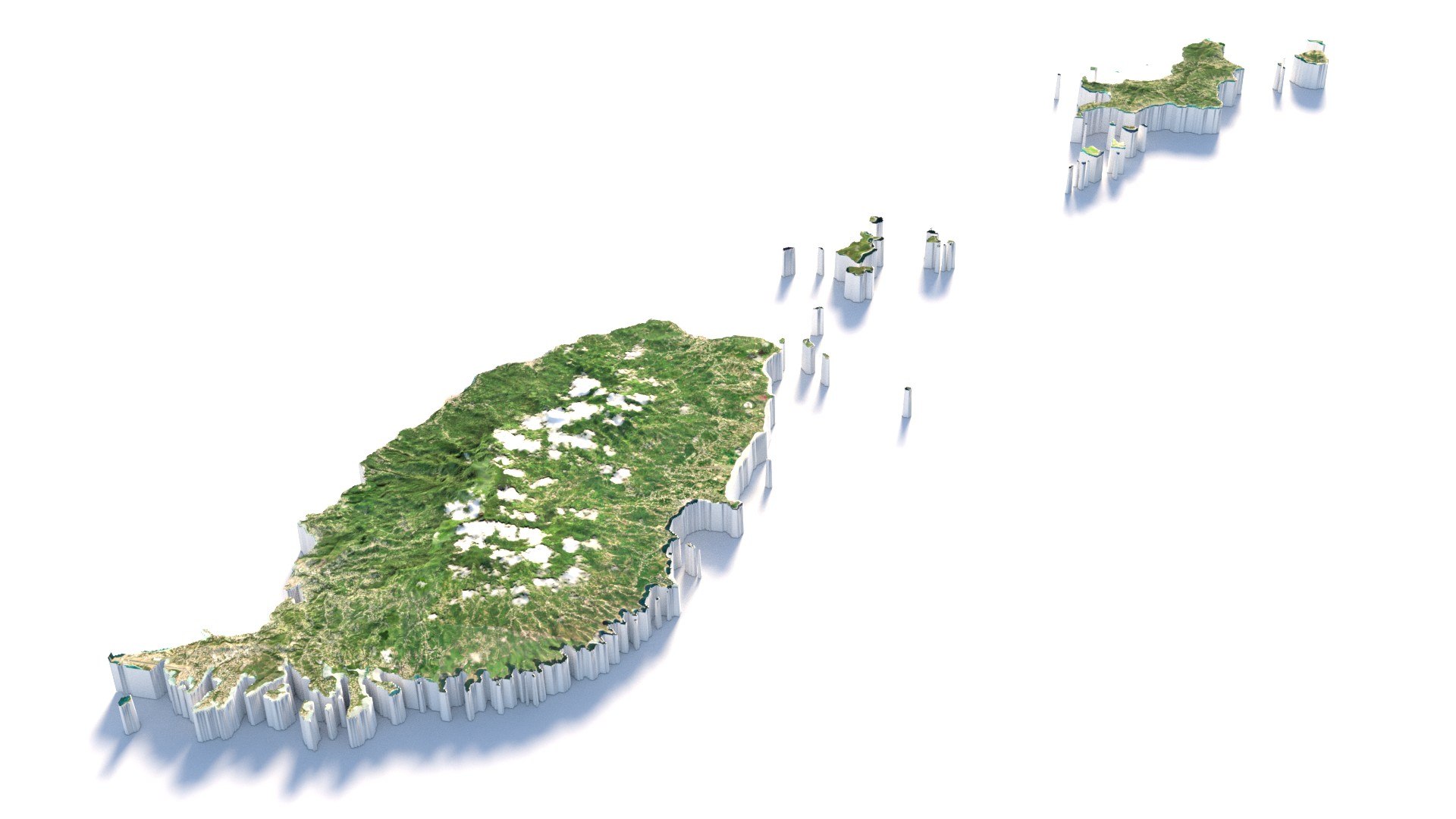 Grenada Terrain Map 3D - TurboSquid 2336056