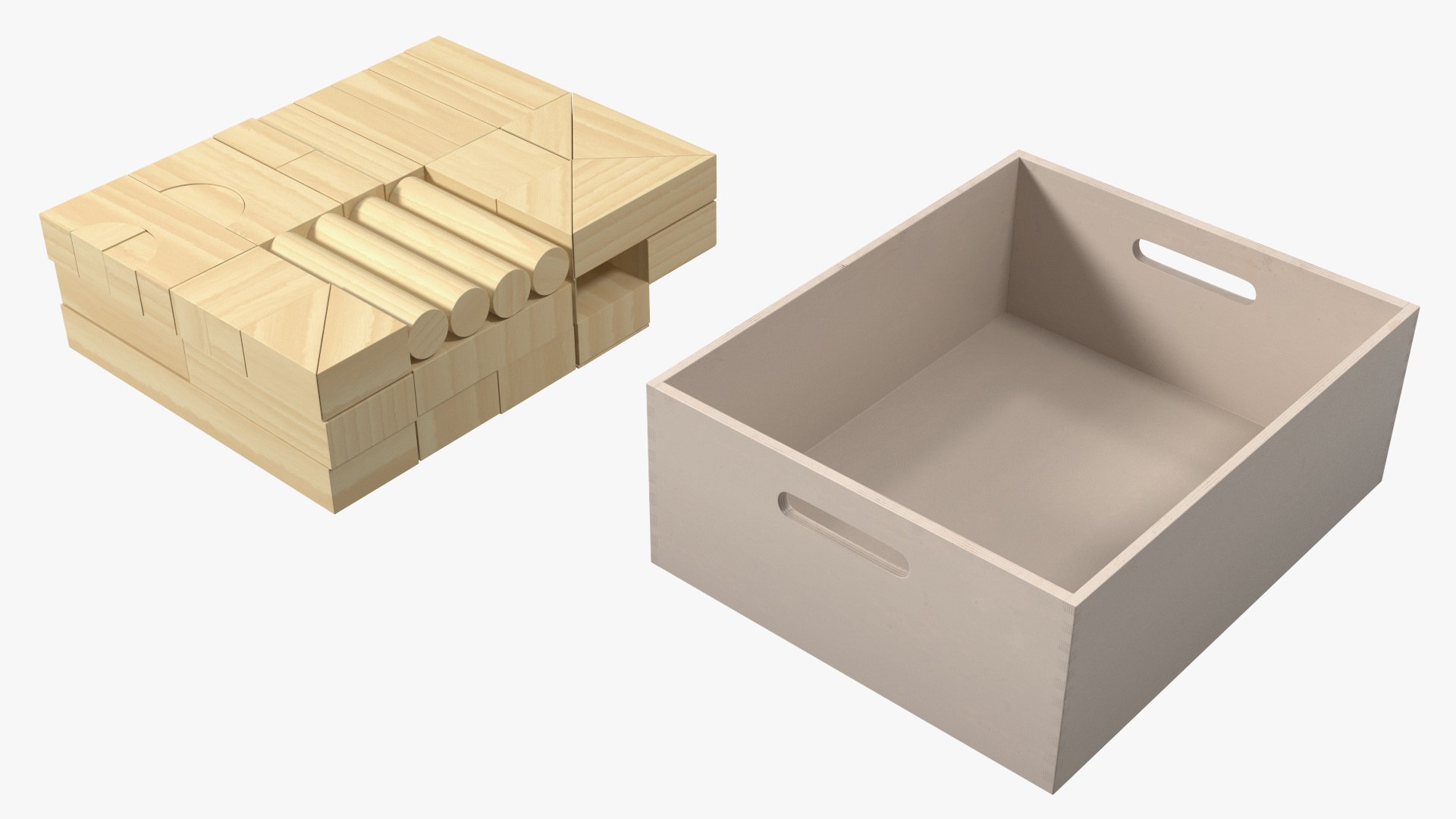 3D Model Wooden Constructor In Box - TurboSquid 2243936