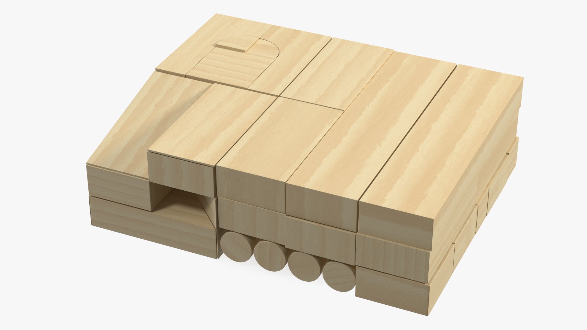 3D Model Wooden Constructor In Box - TurboSquid 2243936