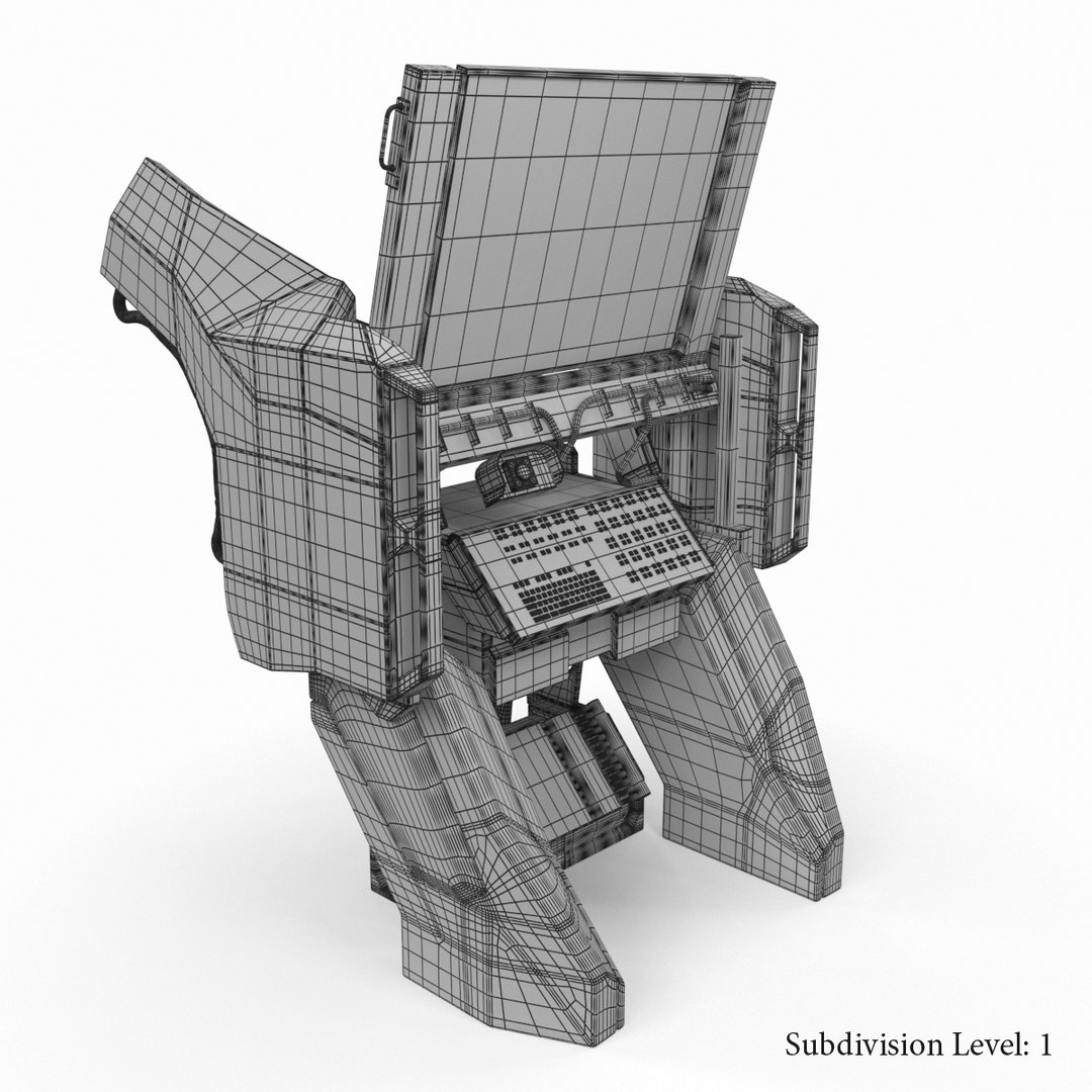 3d Model Console Sci-fi