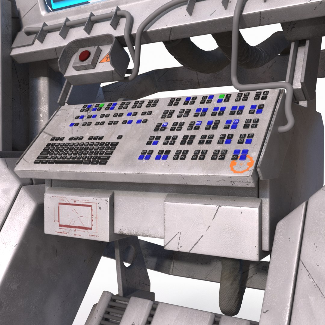 3d Model Console Sci-fi