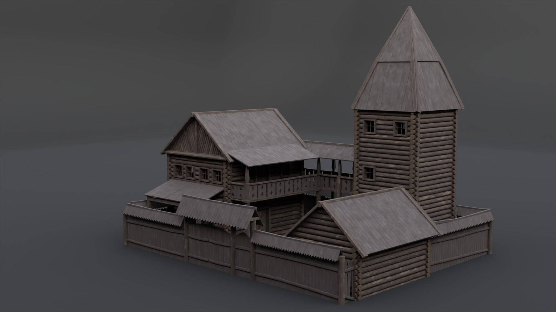 Medieval Mansion Model - TurboSquid 1687068