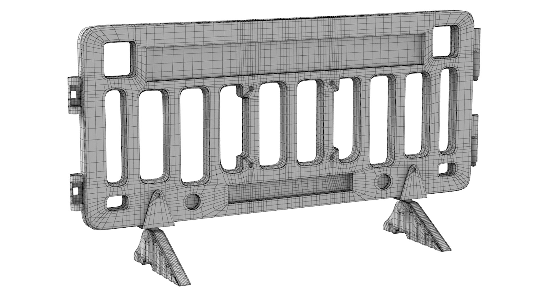 Traffic Barrier 3D Model - TurboSquid 1381218