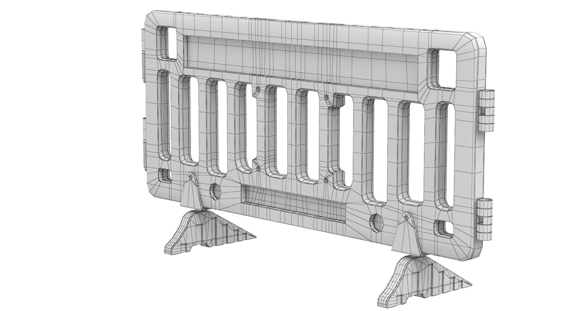 Traffic Barrier 3D Model - TurboSquid 1381218
