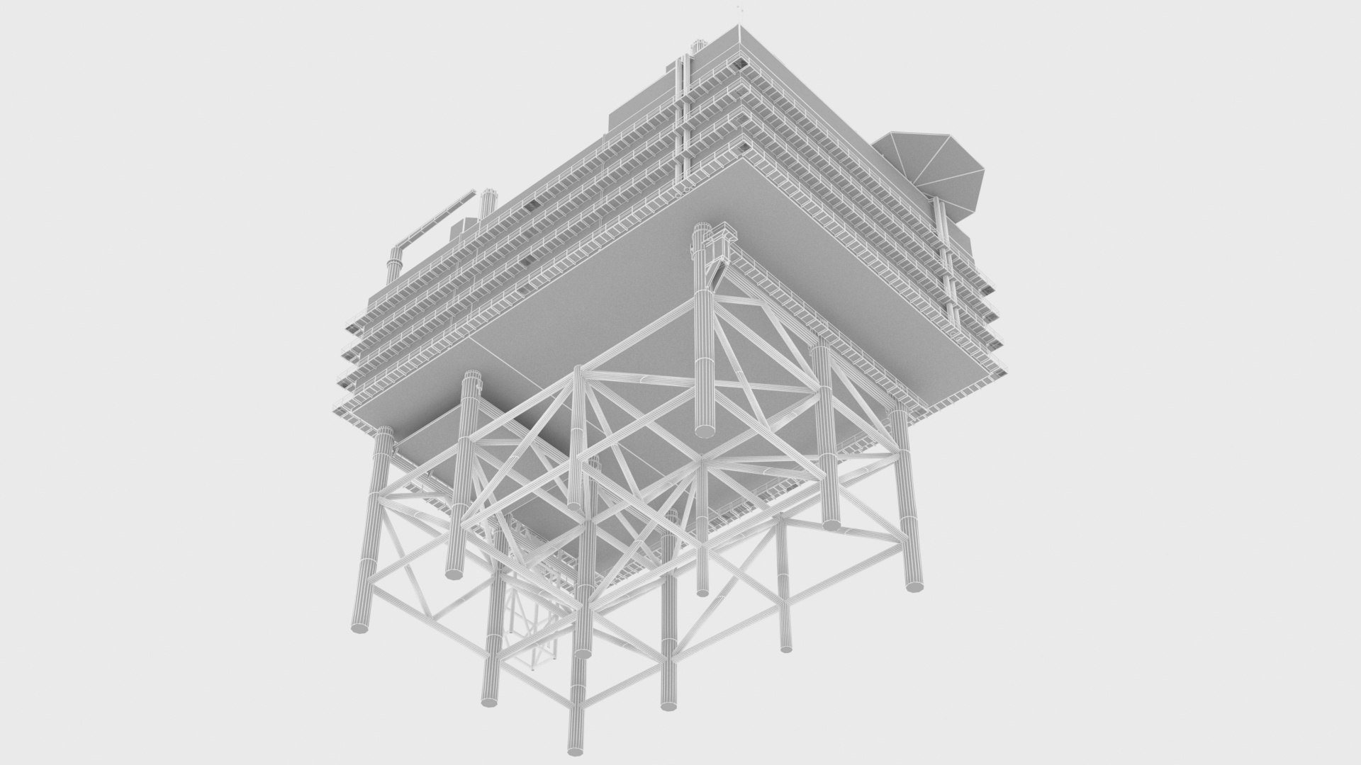Substation Offshore Model - TurboSquid 1939997