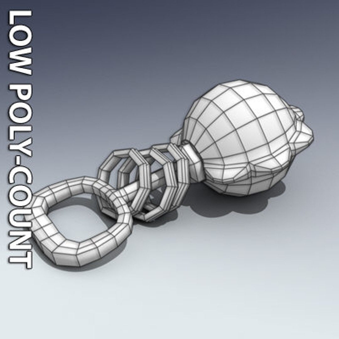 3d Baby Rattle Model