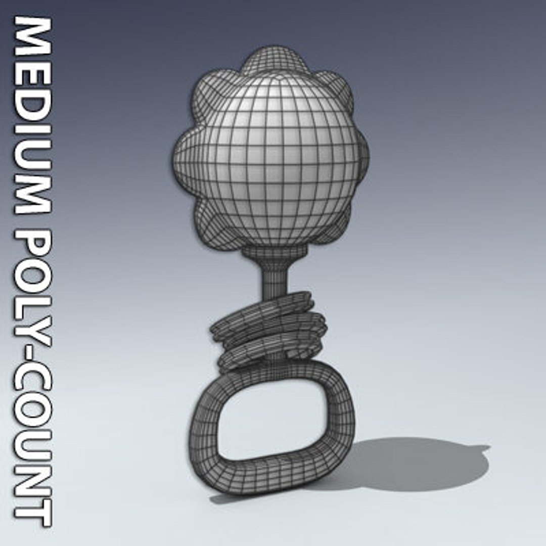 3d Baby Rattle Model