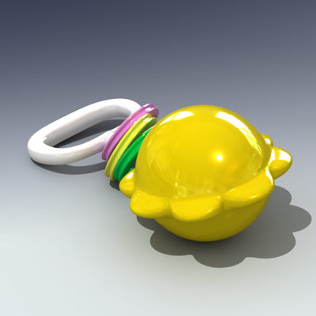3d Baby Rattle Model
