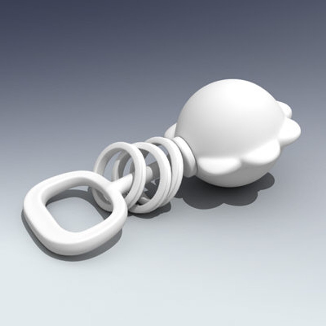 3d Baby Rattle Model