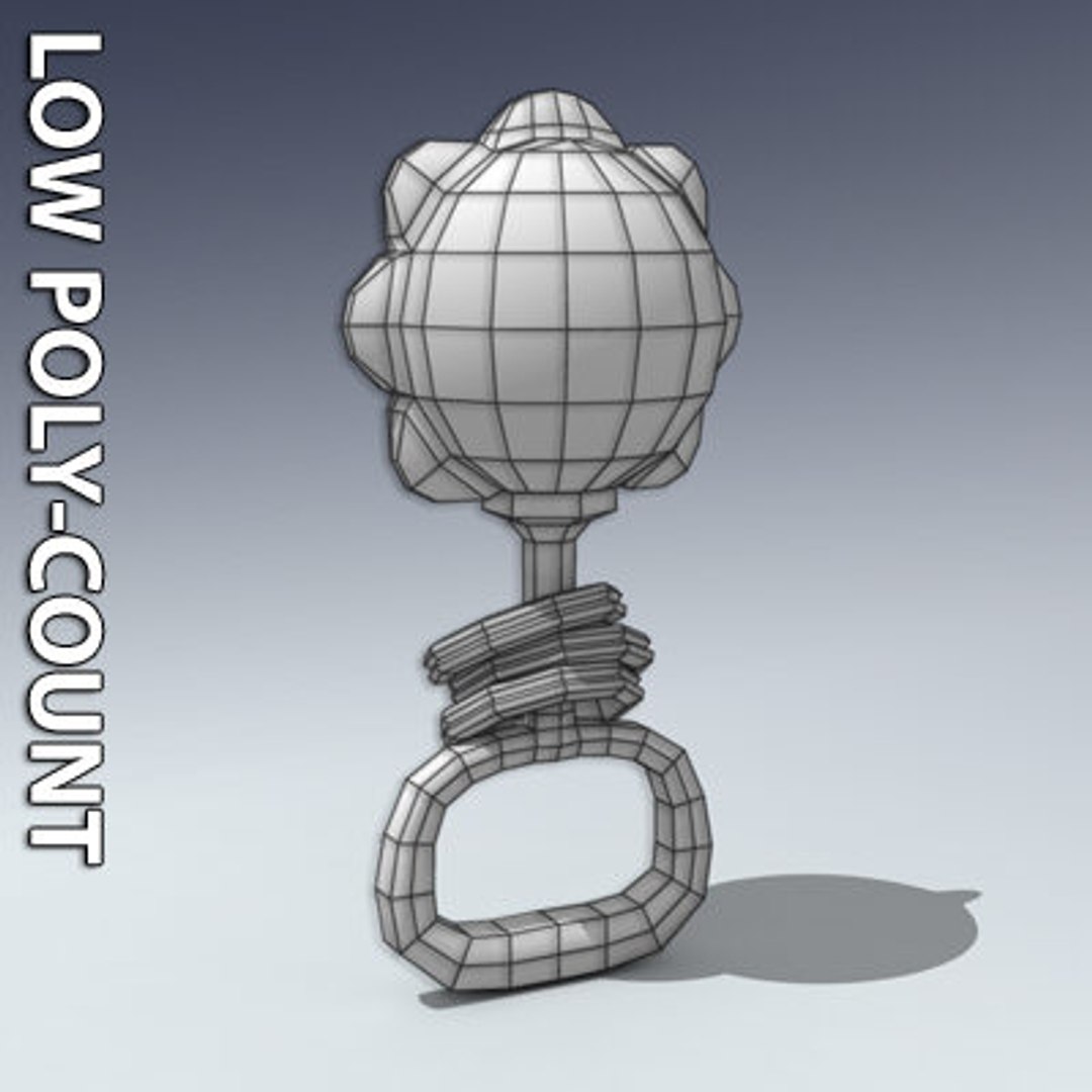 3d Baby Rattle Model