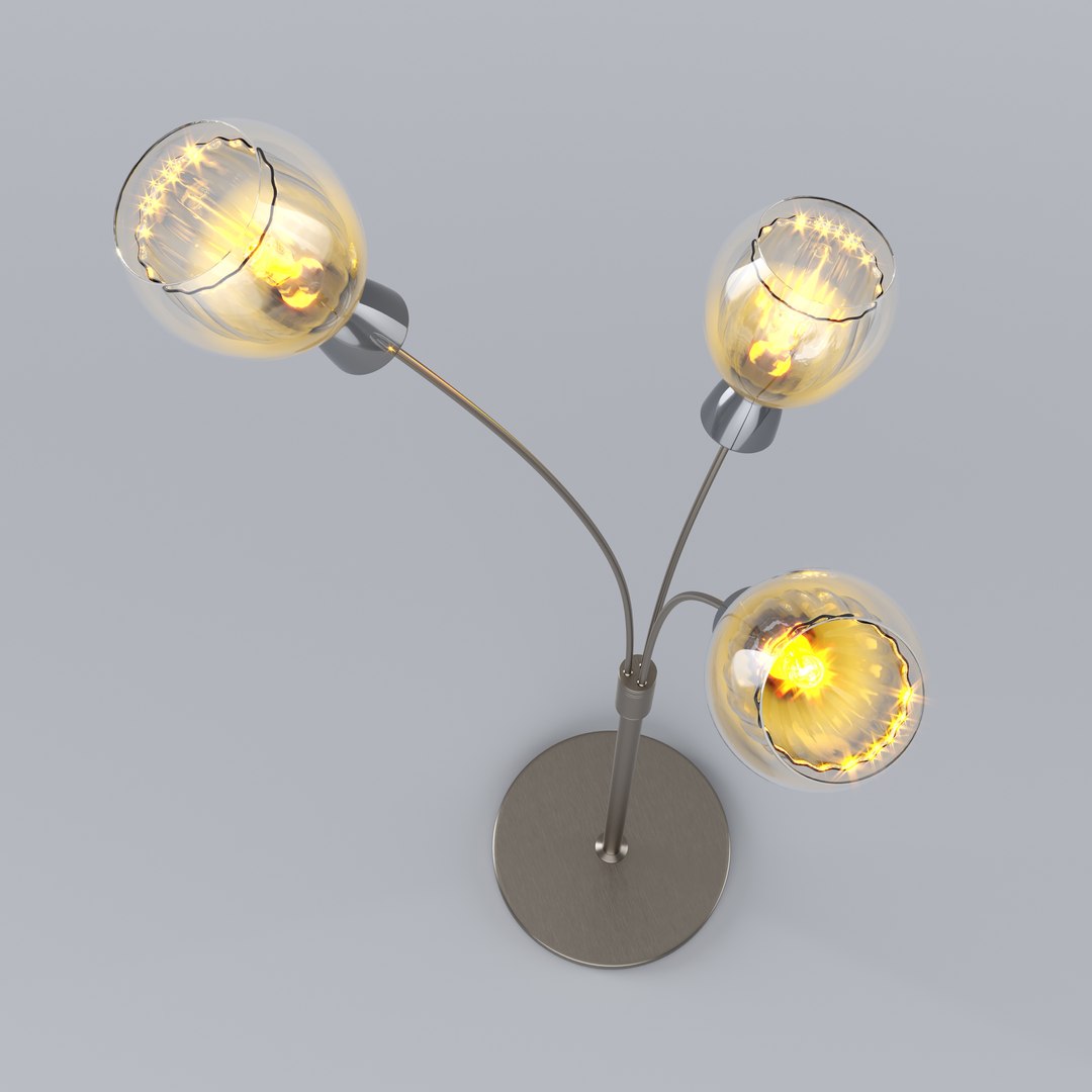 Sylvia Glass Floor Lamp 3D Model - TurboSquid 2313679