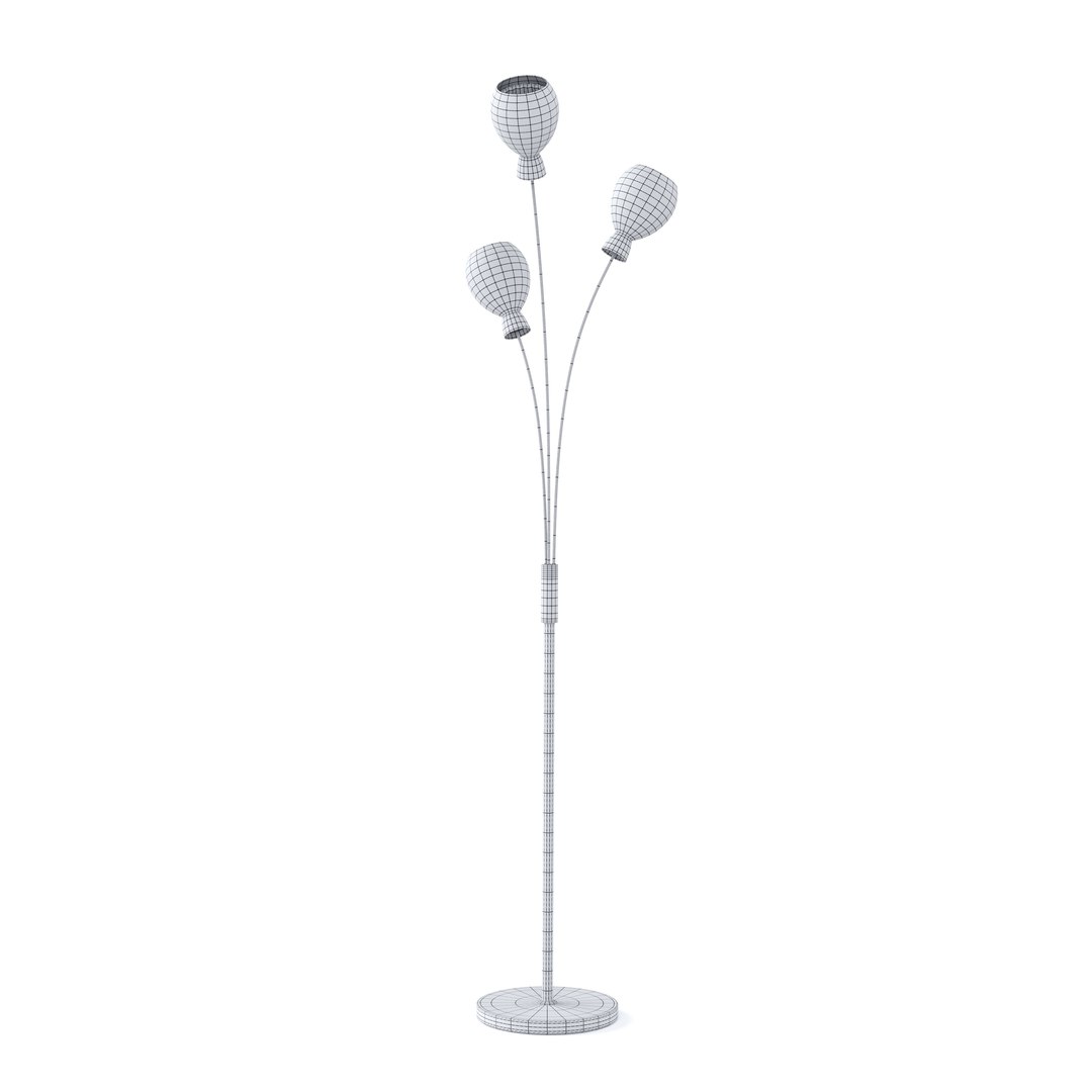 Sylvia Glass Floor Lamp 3D Model - TurboSquid 2313679