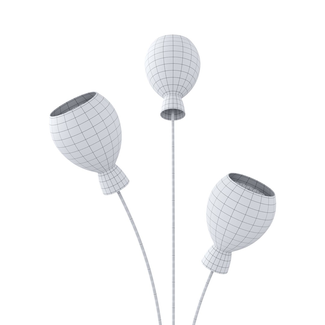 Sylvia Glass Floor Lamp 3D Model - TurboSquid 2313679