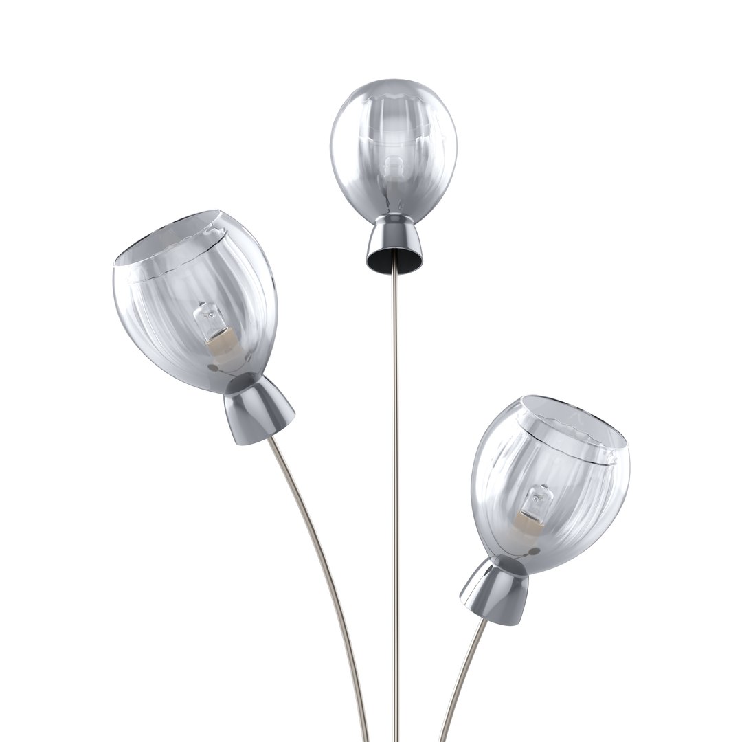 Sylvia Glass Floor Lamp 3D Model - TurboSquid 2313679