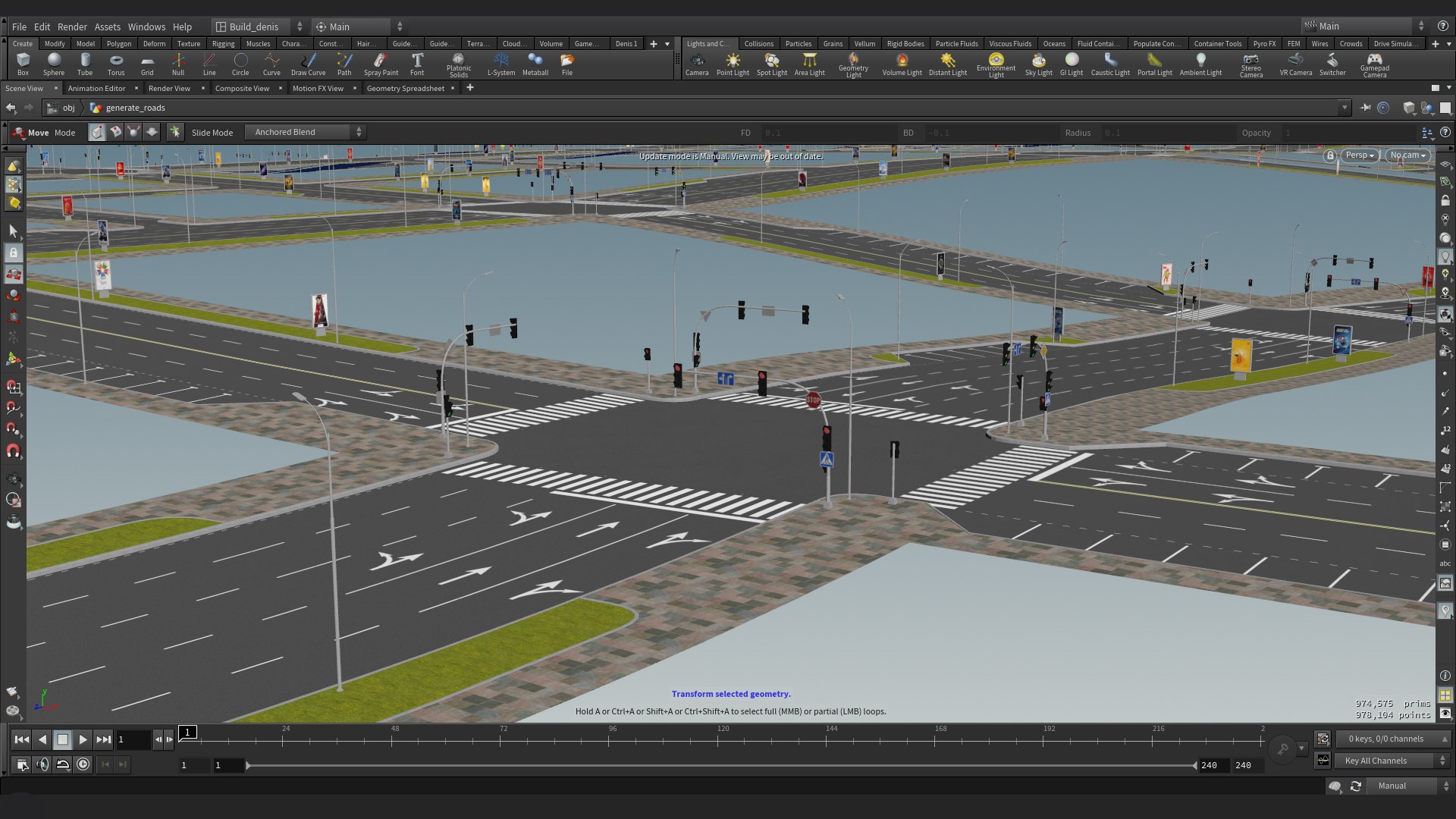 Houdini City Roads Generator 3D - TurboSquid 1607927