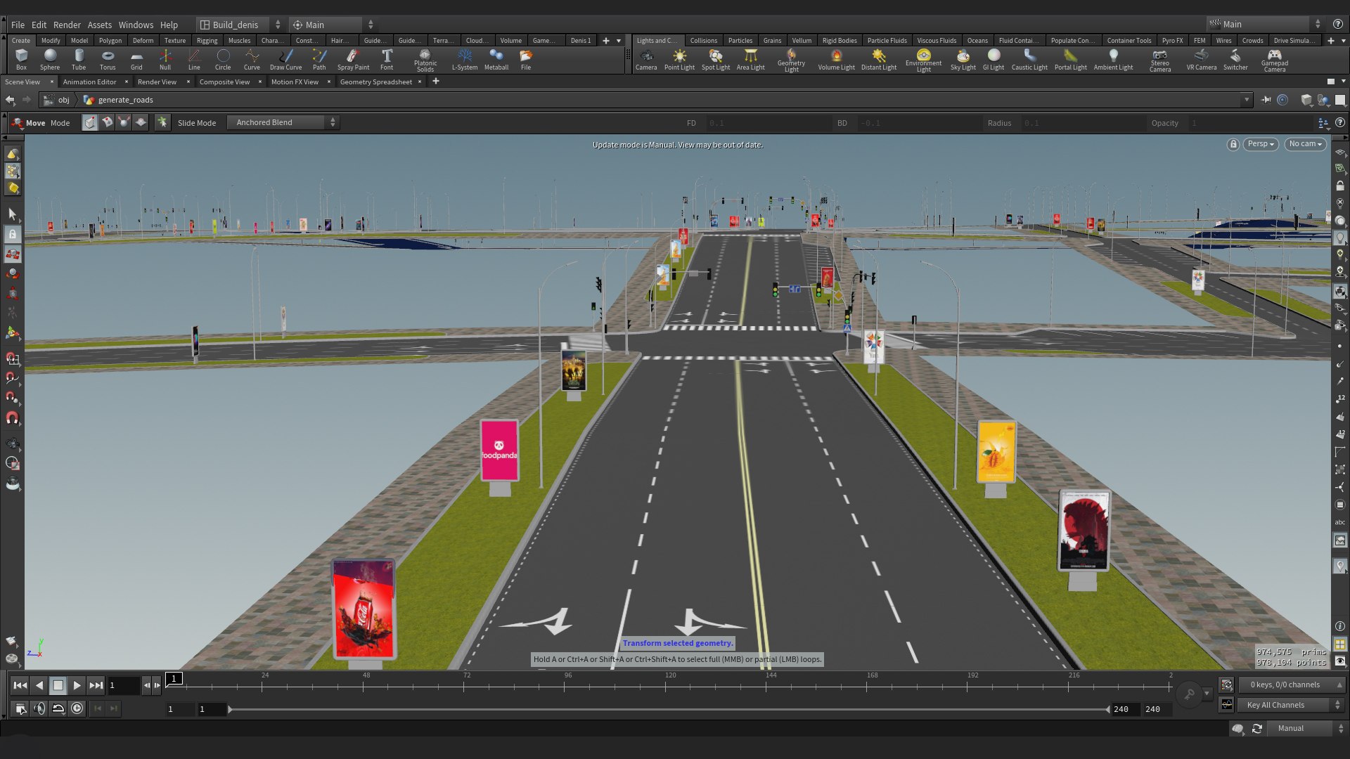 Houdini City Roads Generator 3D - TurboSquid 1607927
