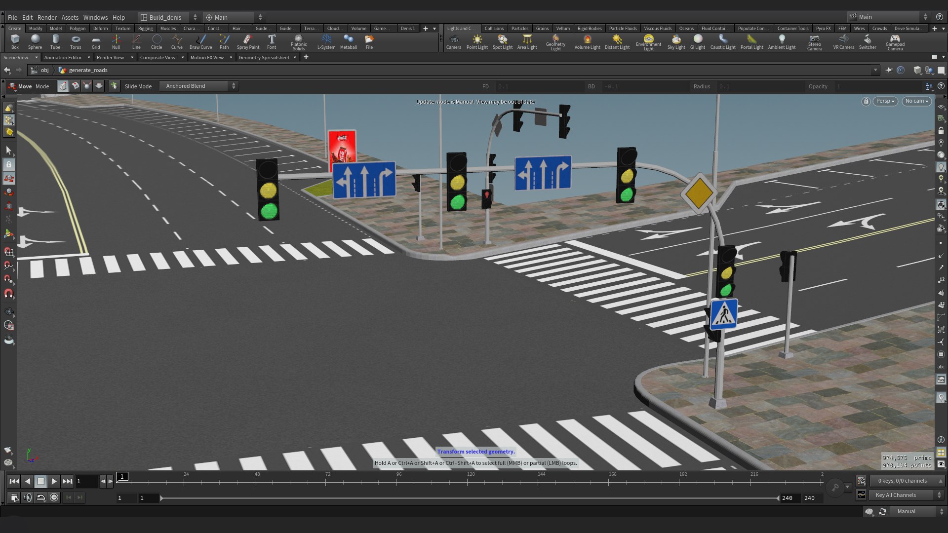 Houdini City Roads Generator 3D - TurboSquid 1607927
