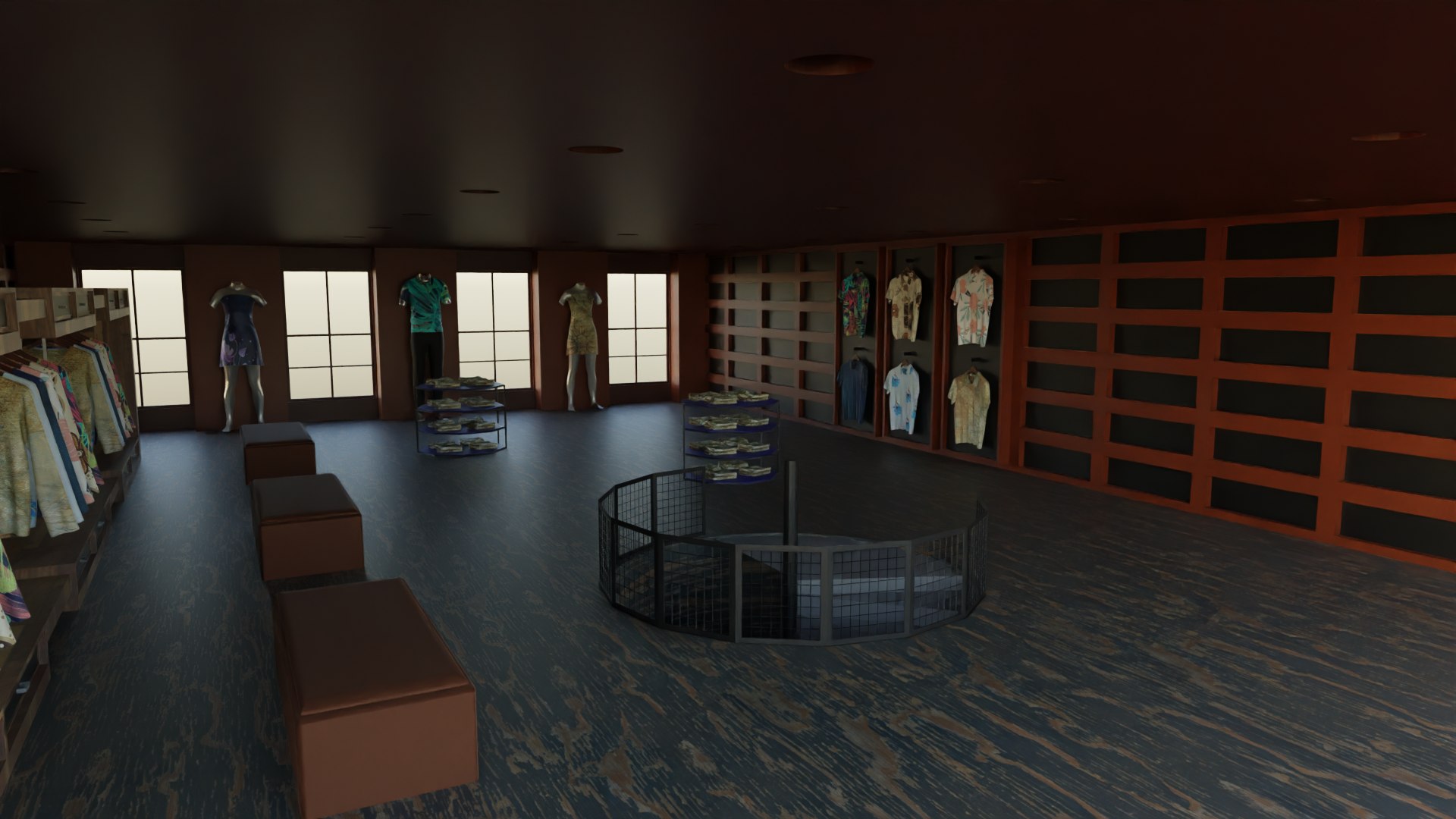 Clothing Store Interior 3D Model - TurboSquid 2157403