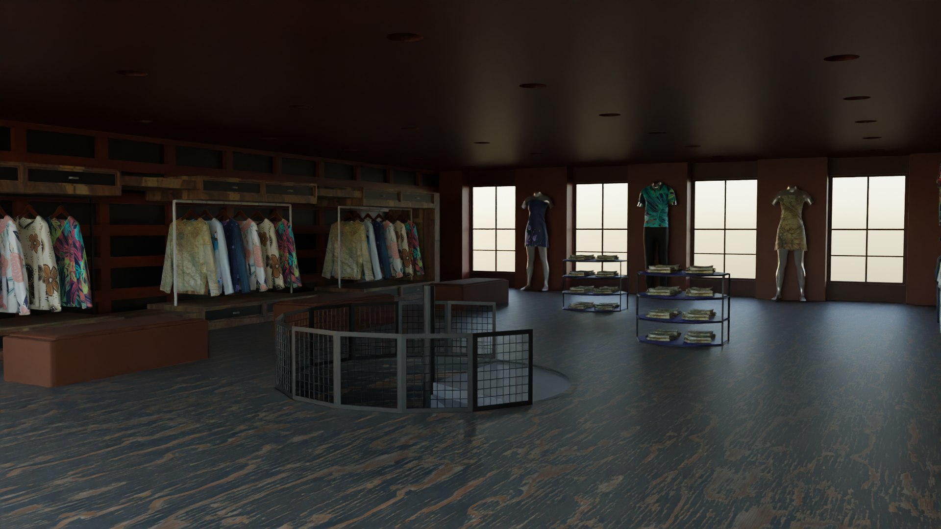 Clothing Store Interior 3D Model - TurboSquid 2157403